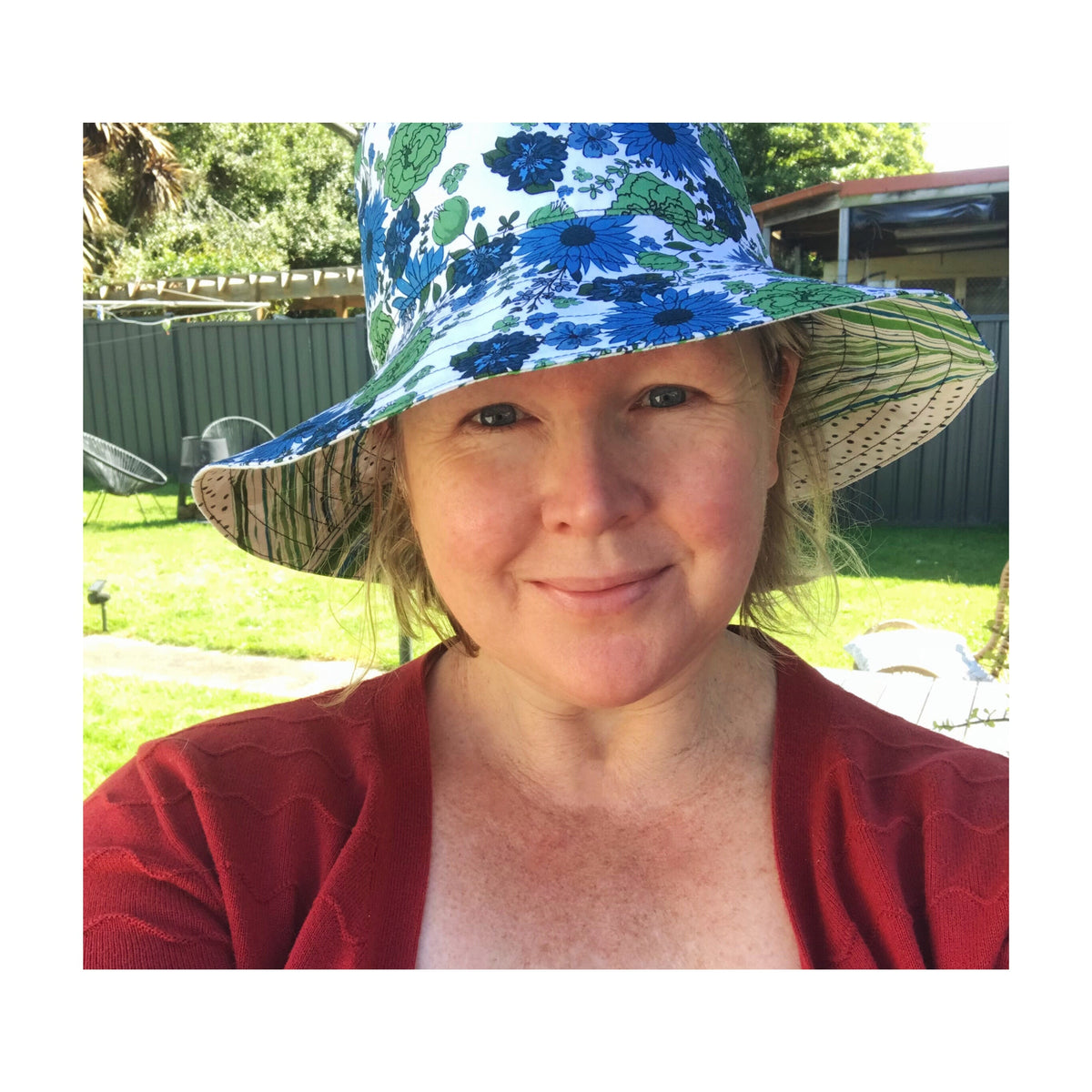 Summer Hat - Aussie Natives/Blk – Finki Handmade