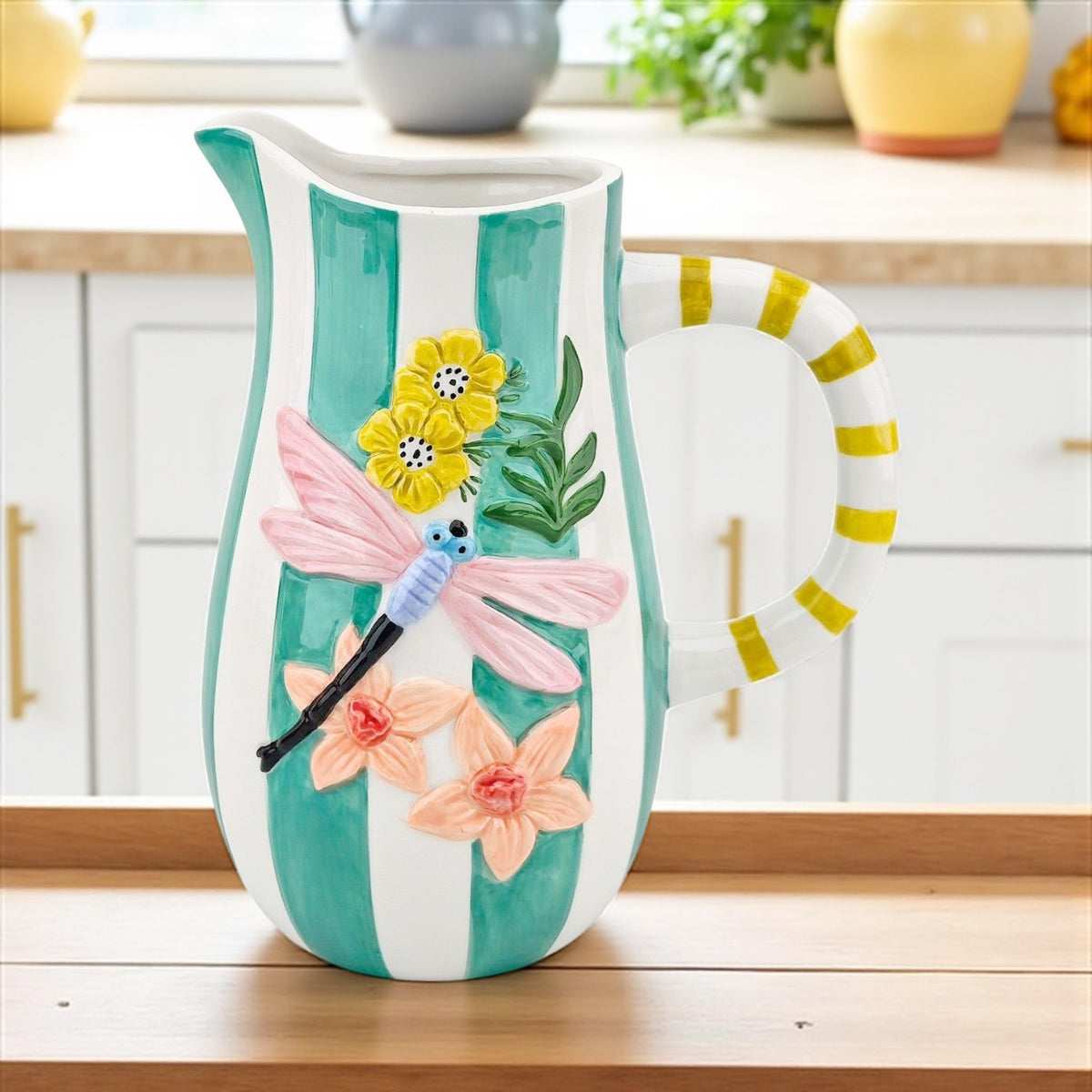 Tropical Dragonfly Jug – Finki Handmade