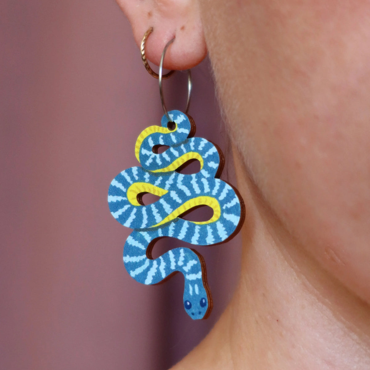 Snake Earrings – Finki Handmade