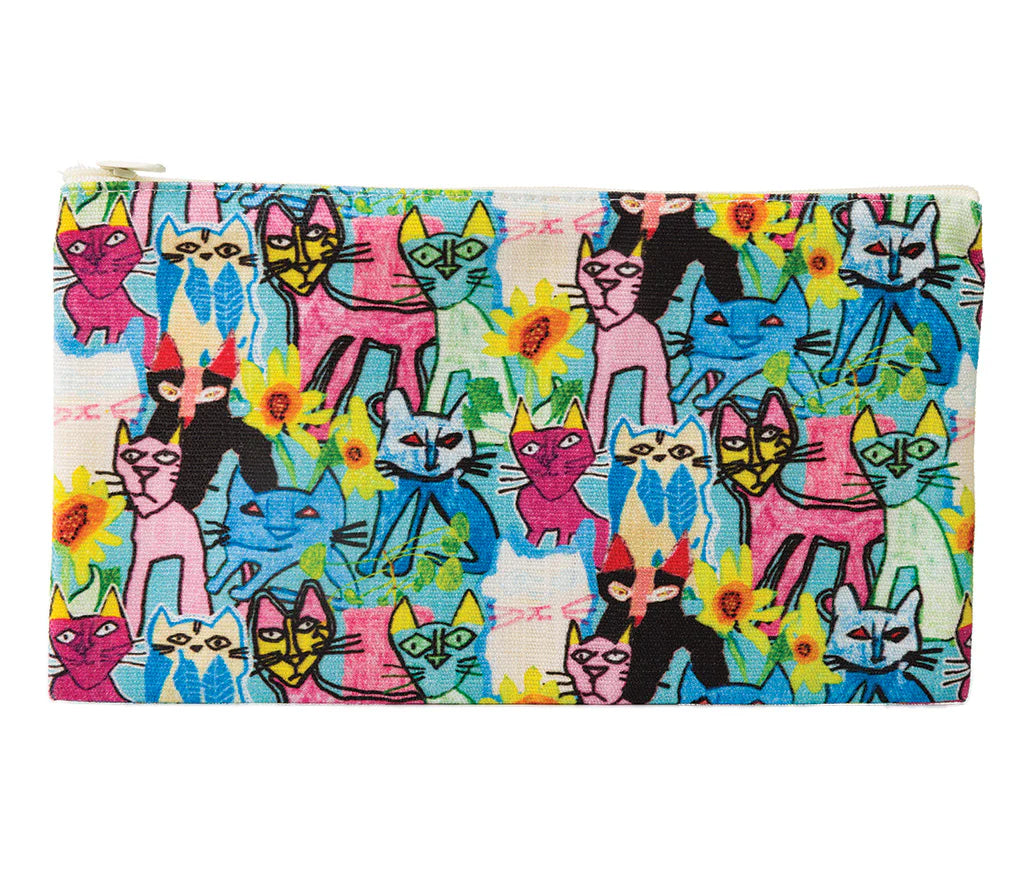 Zippy Purse - All Over Cat – Finki Handmade