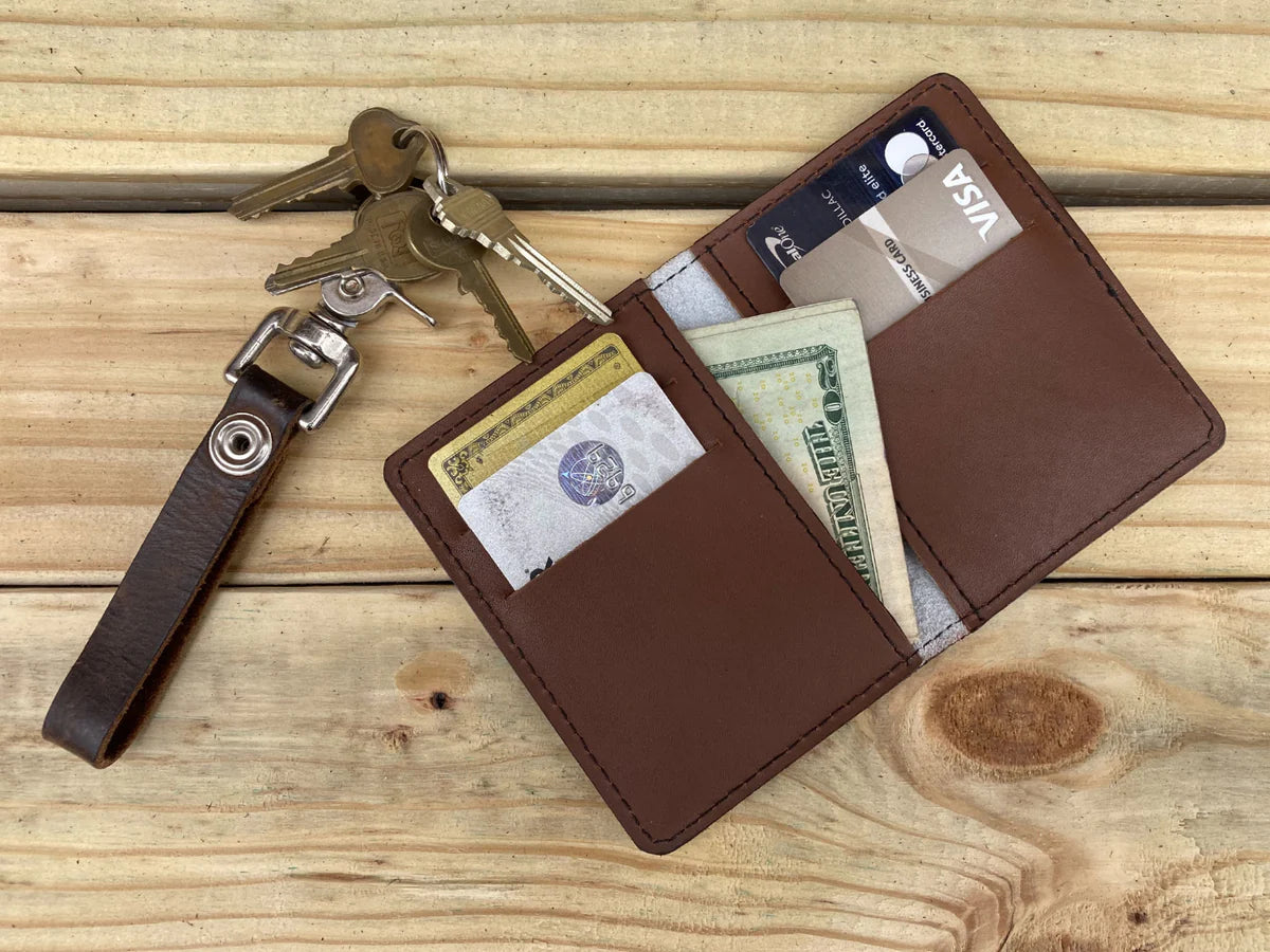 Squid Attack Vertical - Leather Card holder/Wallet – Finki Handmade