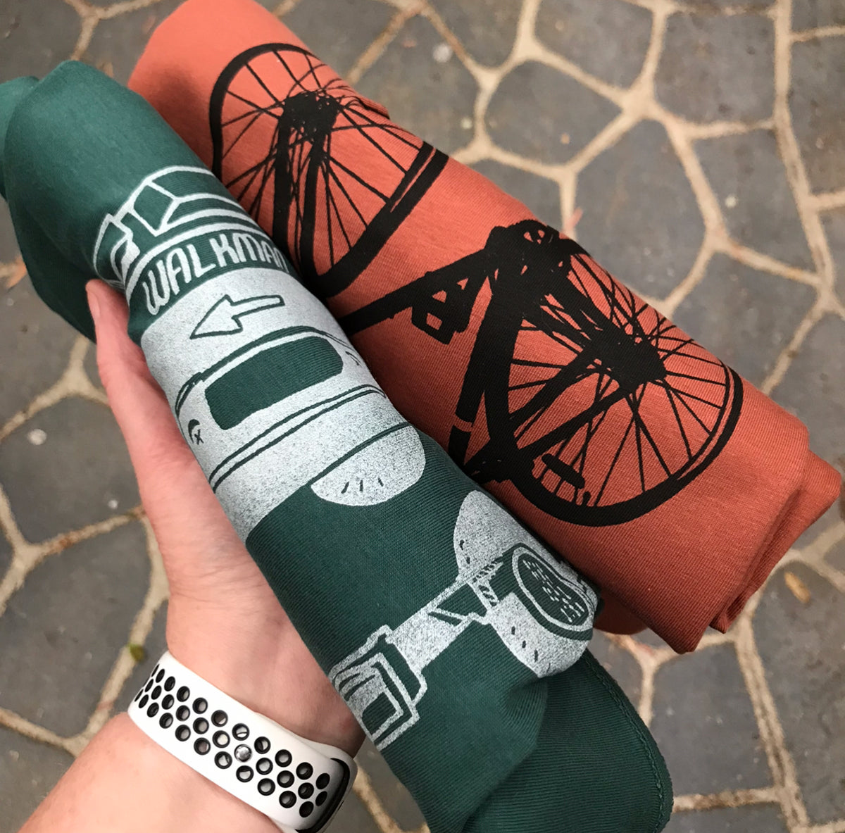 Walkman Mens tee - Jade – Finki Handmade