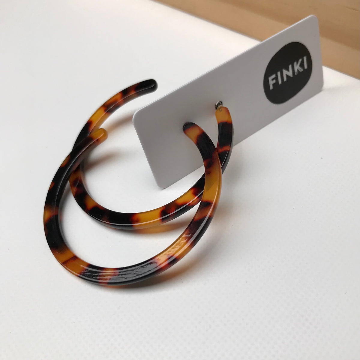 Tortoiseshell Big Hoops – Finki Handmade