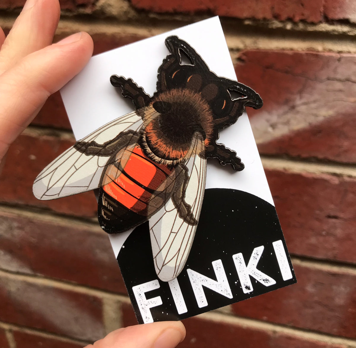 Wooden Art Badge – Finki Handmade