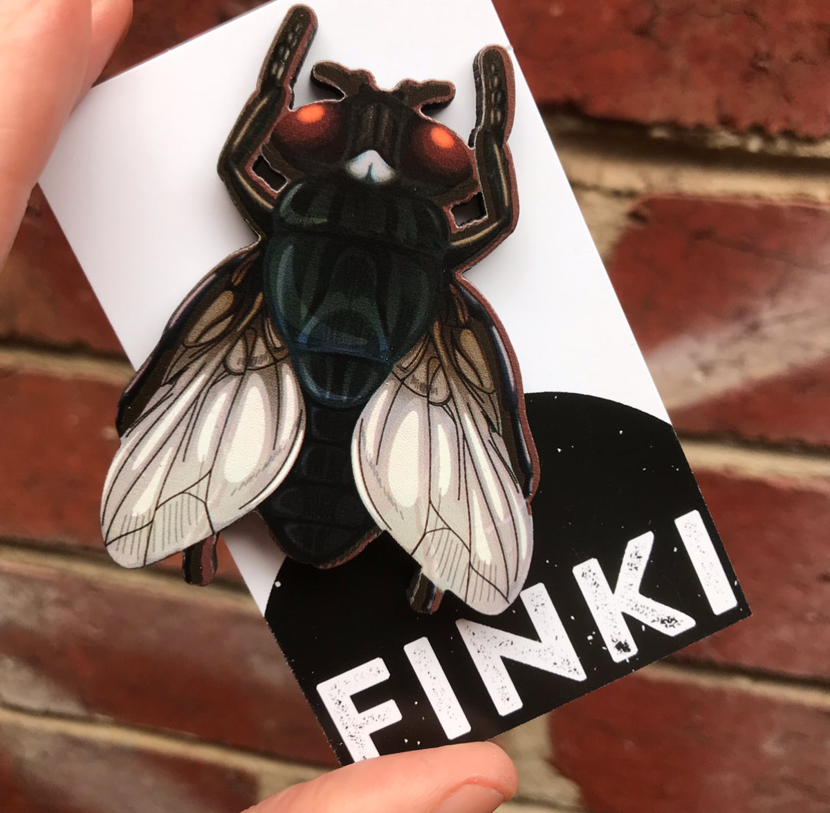 Wooden Art Badge – Finki Handmade